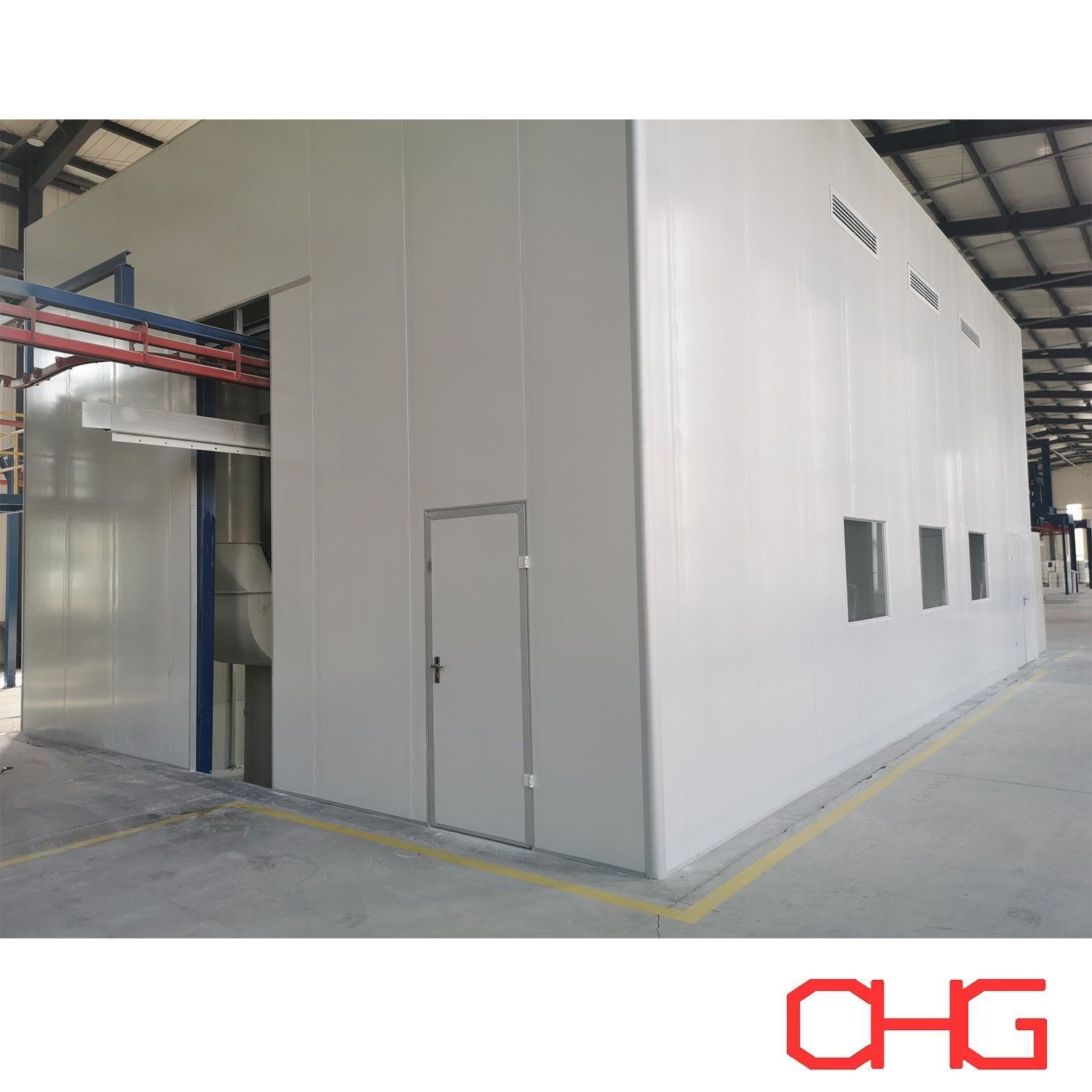 Industrial Powder Coating Booth Stainless Steel PP Carbon Steel Powder ...